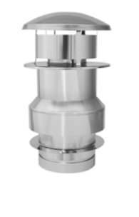 DW Gassrør Pipehatt vertikal til Ø:100/150mm DW-rør | Megavarme