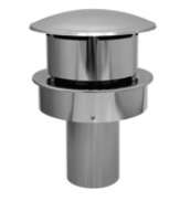 DW Gassrør Pipehatt vertikal til Ø:100mm rør | Megavarme