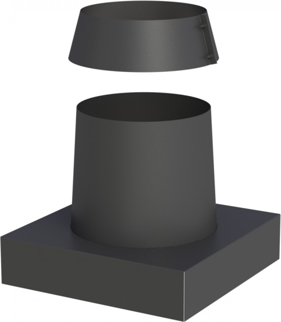 Vision Takinndekning overgang firkant/rund Ventilert | Megavarme